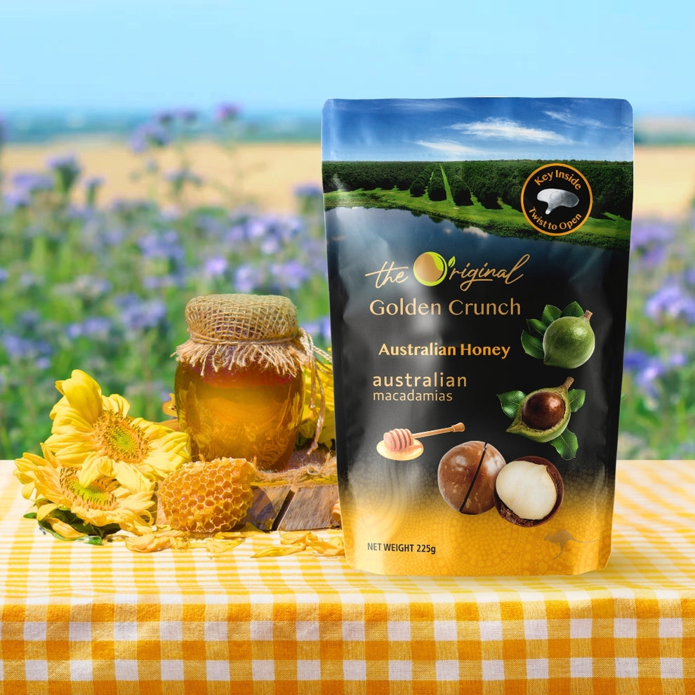 Buy Australian Honey Golden Crunch Macadamias Online